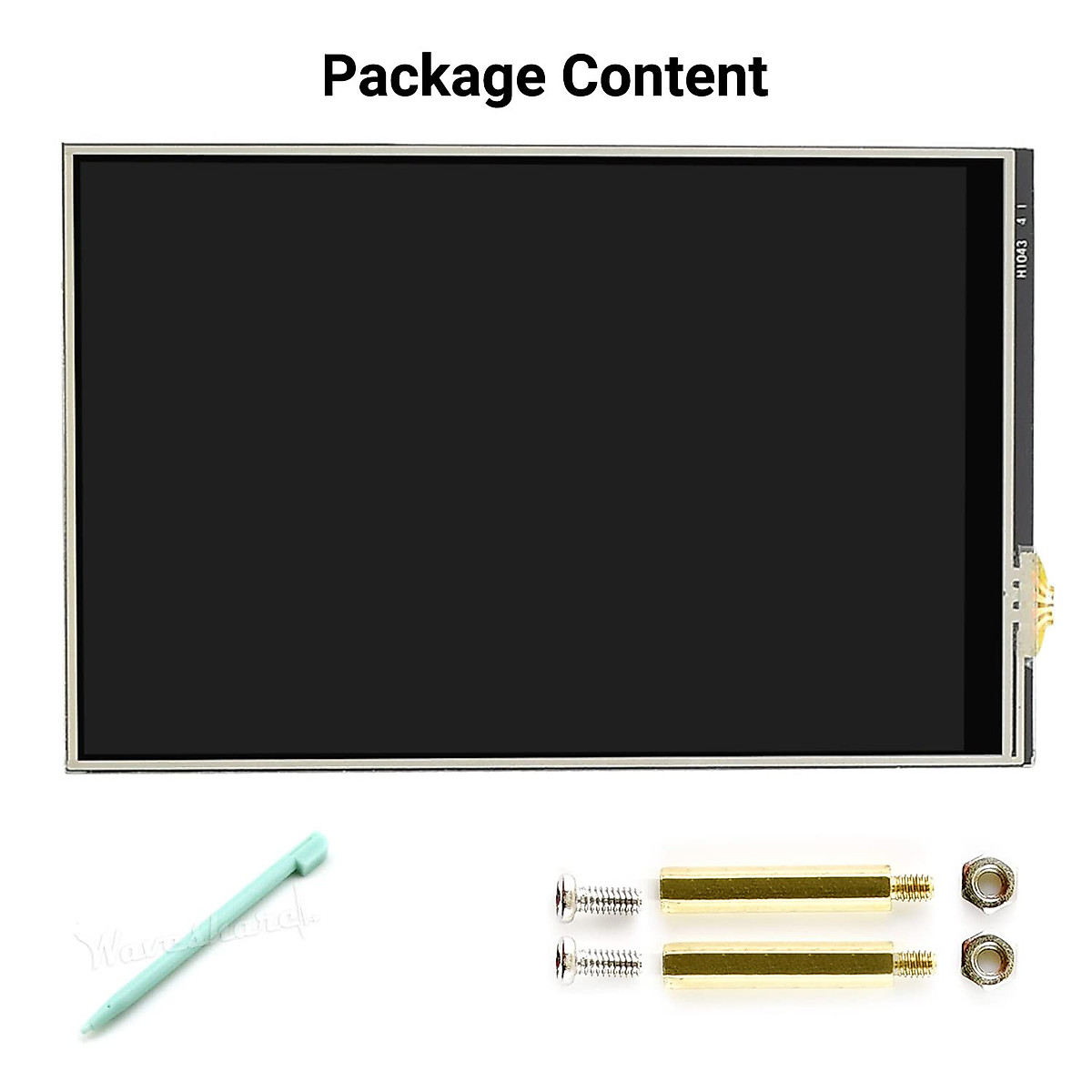 Waveshare 4inch Screen for Raspberry Pi Touch Display TFT LCD 480x320 Resolution Supports any revision of Raspberry Pi (Directly-Pluggable)