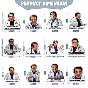 12 Pack Dr Now Magnets, Funny Dr. Nowzaradan Fridge Magnet - 3" × 3" Strong Magnets, Black Text, Motivational Diet Helper - Cute Fun Magnetic Accessories for Refrigerator & Car