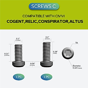 CIVIVI Baklash Bundled Titanium Pocket Clip, Great EDC Knife Set