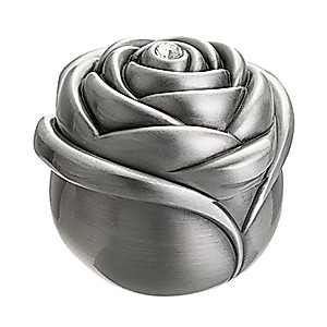 Hipiwe Rose Shape Vintage Jewelry Box - Small Trinket Storage Holder Case Keepsake Organizer Box for Rings Earrings Necklace Treasure, Gift for Girls Women, Small