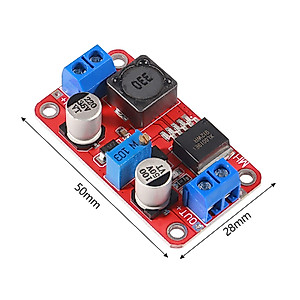 MELIFE 5pcs XL6019 5A High Power Current DC to DC Step-up 5V 6V 12V 24V 3-35V to 5-40V Converter Adjustable Voltage Regulator Power Modules Boost Module Booster