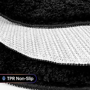 Shrug 8 Ball Rug - 24 Inch Black Hypebeast Rug - Cool Rugs and Cute Rug for Bedroom & Bathroom Aesthetic - Funky Rug for Room Decor Y2k (24"x 24")