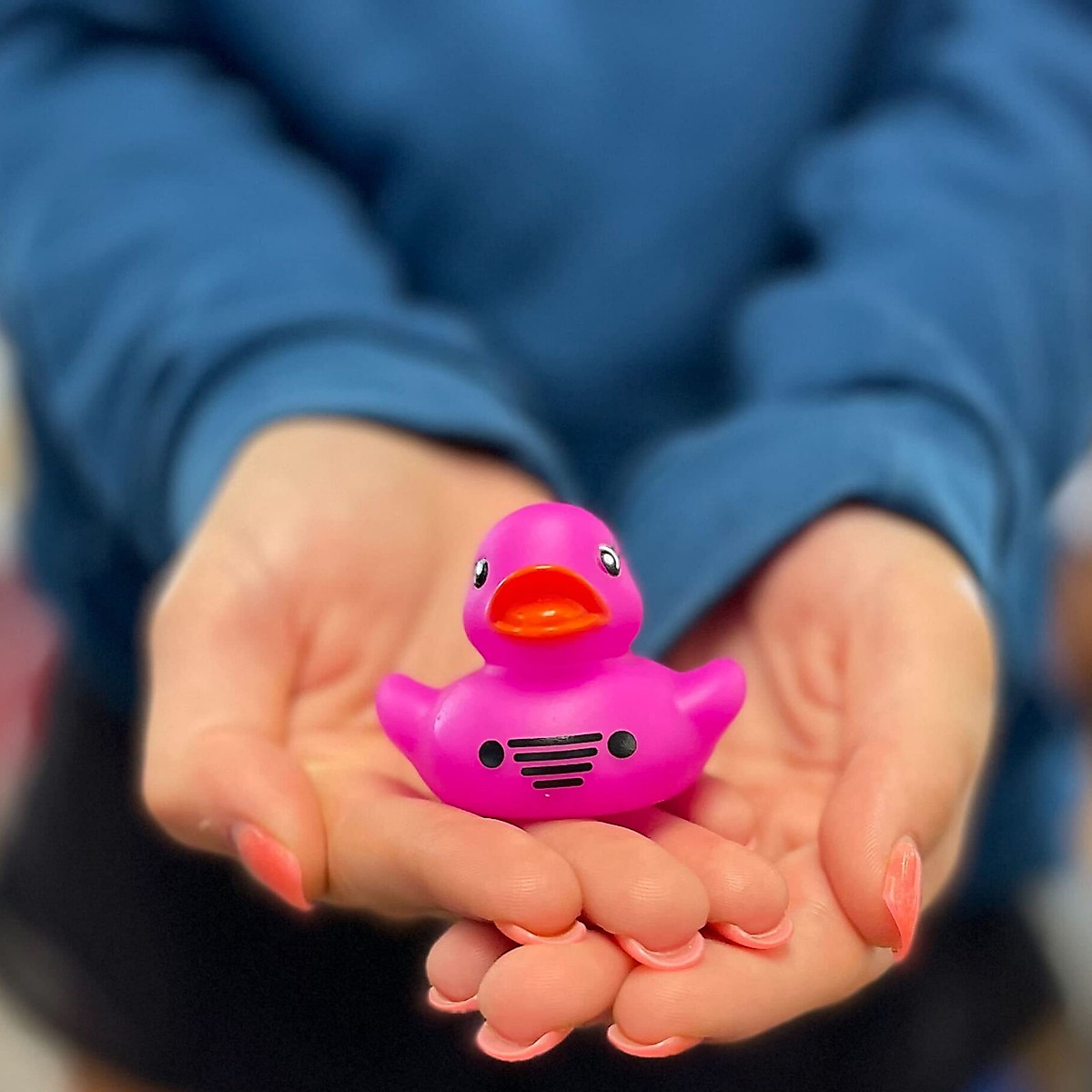 Crafters Cup VHOB You've Been Ducked Rubber Ducks | Bulk 20 Pack | Rubber Ducky 2.25 inches Wide and 1.75 inches Tall | Use with Duck Duck Tags | Tuscadero Pink Duck (Pink Rubber Ducks)