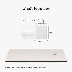 SAMSUNG 16” Galaxy Book3 Pro Laptop PC Computer, 13th Gen Intel Core i7-1360P Processor / 16GB / 1TB, 3K AMOLED Screen, 120hz, Fingerprint Reader, FHD Webcam, 2023 Model, NP960XFG-KA1US, Beige