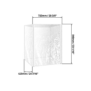 QWORK Plastic Pan Sheet Rack Cover, 10-Tier 28" x 23" x 33" Pan Rack Covers, Keep Your Bakery Goods Fresh, 2 Pack