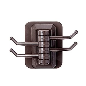 UPhost8 Multifunctional Sticker Hook Hook Punch-Free Rack Hook Household Strong Wall Creative Sticky Hook (Coffee, one Size)