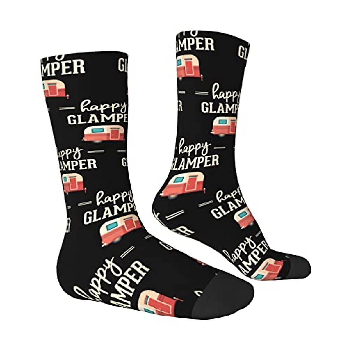 Unisex Crew Socks american Puerto Rico flag black Cushioned Crew Socks Moisture Control Best Athletic Cushioned Crew Socks for Sports, Running, Travel (5 Pair)