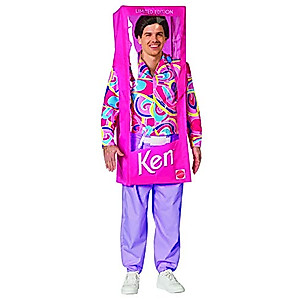 Ken Barbie Box Accessory Only for Your Halloween Costume, Adult, One Size Pink