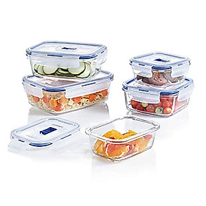 Luminarc Pure Box Active Food Storage Set, 10 Piece, Clear