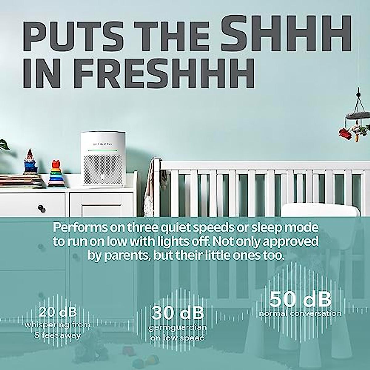 Germ Guardian AirSafe+ Intelligent Air Purifier with 360° HEPA 13 Filter, Captures 99.97% of Pollutants, Wildfire Smoke, Large Rooms, Air Quality Sensor, UVC Light, Zero Ozone Verified, White AC3000W