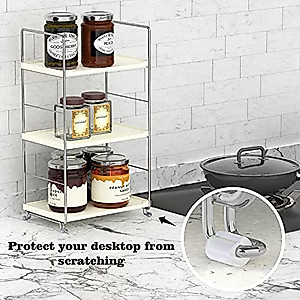 JANUS LiANG 3-Tier Bathroom Organizer Countertop - Makeup Organizer Cosmetic Holder Corner Storage Shelf Kitchen Spice Rack Standing Counter Shelf for Vanity, Bathroom, Bedroom, Kitchen (Chrome)