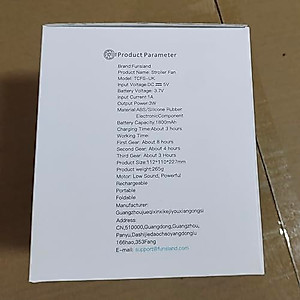 Funsland Mini Portable Stroller Fan Clip on for Baby, USB Rechargeable or Battery Operated Handheld Personal Portable Fan, Flexible Tripod Baby Stroller Fan 3 Speed Clip on Fan for Car Seat Travel