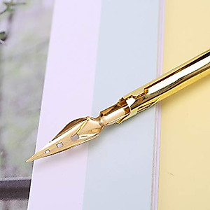 Calligraphy Drawing Dip Ink Nib Pen Set Signature Writing Antique Elegant Gifts by Keaiduoa