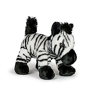 Wildlife Tree 12 Inch Stuffed Zebra Plush - Soft and Floppy Animal Kingdom Collection Toy for Creative Play and Learning