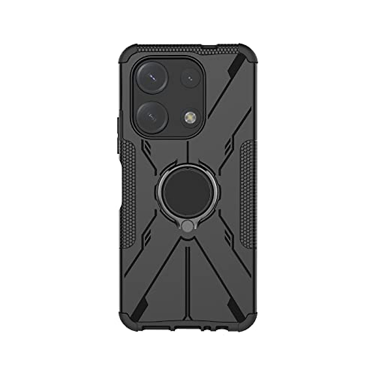 Kukoufey Case for Infinix Note 30i 4G Case Cover,360°Rotatable Kickstand Dual Layer Shockproof Case for Infinix Note 30i 4G Case Black