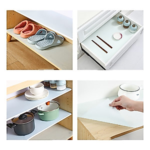 YTGZS Shelf Liners for Kitchen Cabinets Refrigerator Liners Kitchen Cupboard Liner Durable EVA Material Fridge Liner 40cmx500cm,16 Styles to Choose from,N