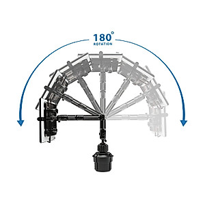 Mount-It! Premium Cup Holder Tablet Mount for Cars - Tablet ELD Mount - Heavy Duty Aluminum Tablet Mount For iPad, Galaxy, & Fire Tablets (MI-7320)