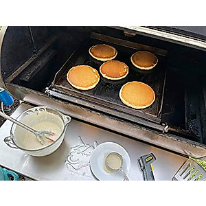 BBQ Hack Griddle Hack | Pancakes, Omelettes, Bacon, Stir Fry, Smash Burgers, and More On Your Pellet Grill | Griddle Insert Accessory (16.5" Deep X 17.25" Wide Griddle Hack)