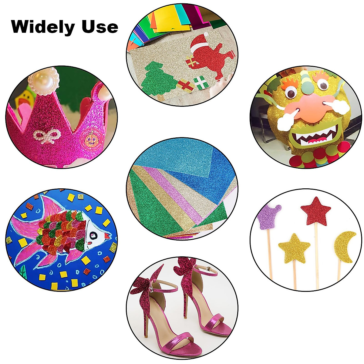 FOPINOA 20PCS Glitter Faux Leather Sheets, 8.26 x 11.8 Inch Faux Leather Fabric Sheets A4 PU Faux Leather Sheets for DIY Crafts, Jewelry Making, Sewing, Craft Making