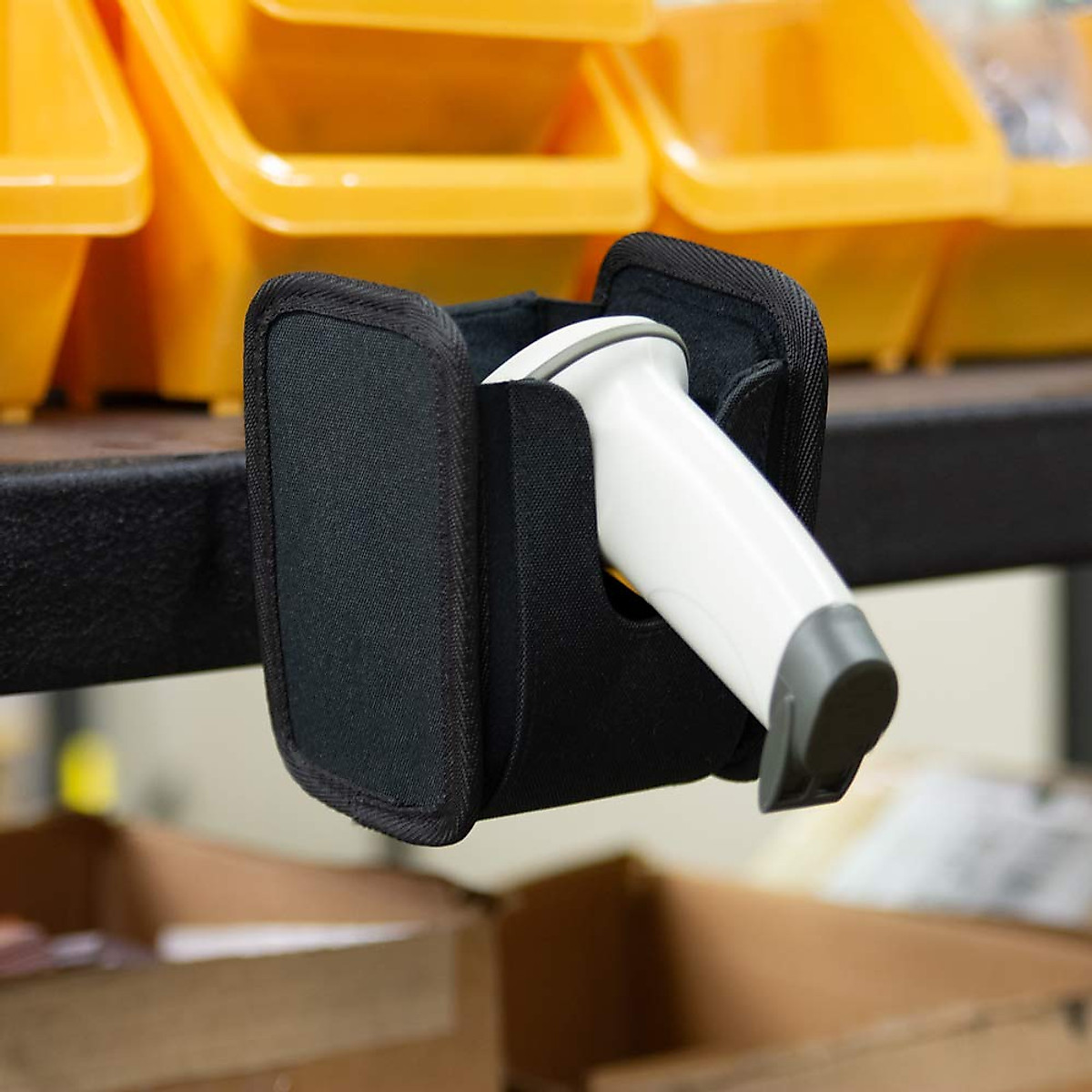 ARKON Mounts Universal Barcode Scanner Holder | Tough Polyester Construction | Zinc Alloy Plates for Longevity | 4-Hole AMPs Mount | Designed for Fulfillment Centers, Warehouses, and More | SPHLSTR