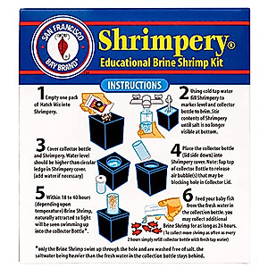 San Francisco Bay Brand Shrimpery Brine Shrimp Kit for Hatching Baby Brine Shrimp