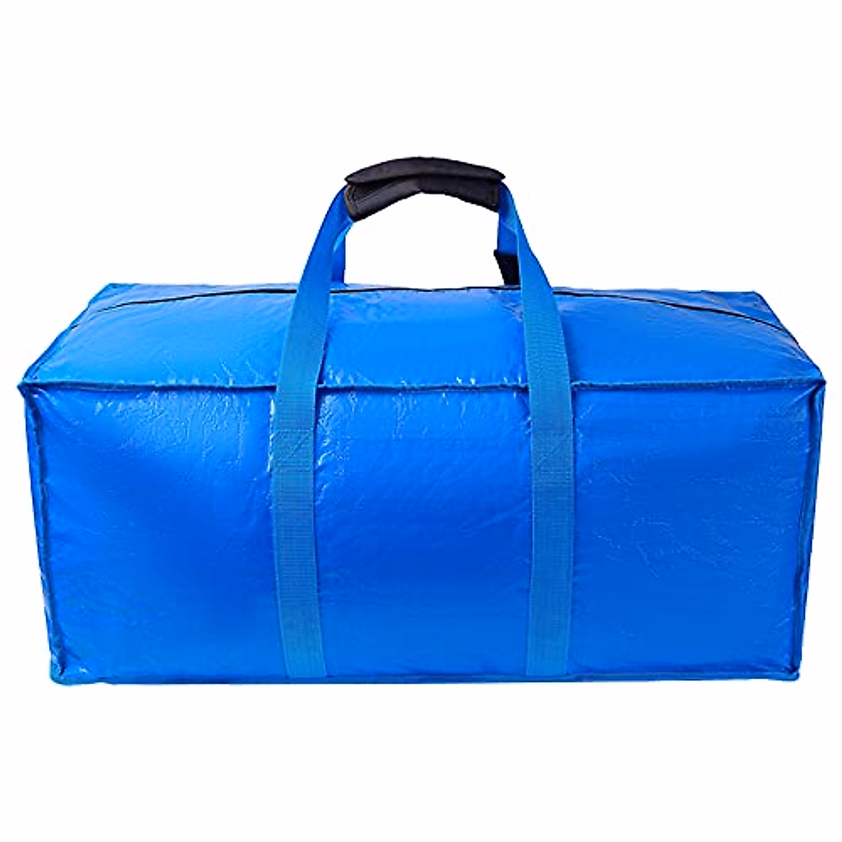 JSJHE Heavy Duty Extra Large Moving Bags W/Backpack Straps Strong Handles & Zippers, Storage Totes, Alternative to Moving Box, Recycled Material (blue, 4pcsX29.5x15x13inch)