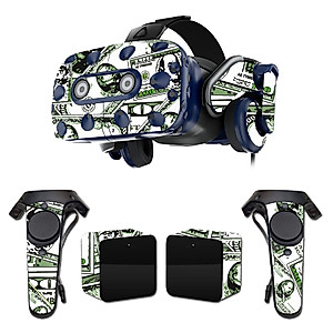 MightySkins Skin Compatible with HTC Vive Pro VR Headset - Phat Cash | Protective, Durable, and Unique Vinyl Decal wrap Cover | Easy to Apply, Remove, and Change Styles | Made in The USA