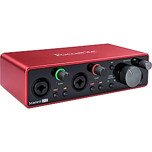 Focusrite Scarlett 2i2 3rd Gen USB Audio Interface Bundle with Polsen Studio Monitor Headphones, Pop Filter, and XLR-XLR Cable