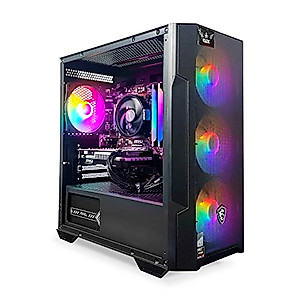NSX Gaming PC Desktop – AMD Ryzen 5 5500 3.6 GHz, GTX 1650 D6 Ventus XS, 512GB M2 NVME, RGB RAM 16G DDR4 3600, 650W 80PLUS Bronze PSU, Windows 11 Home 64-bit Built in USA