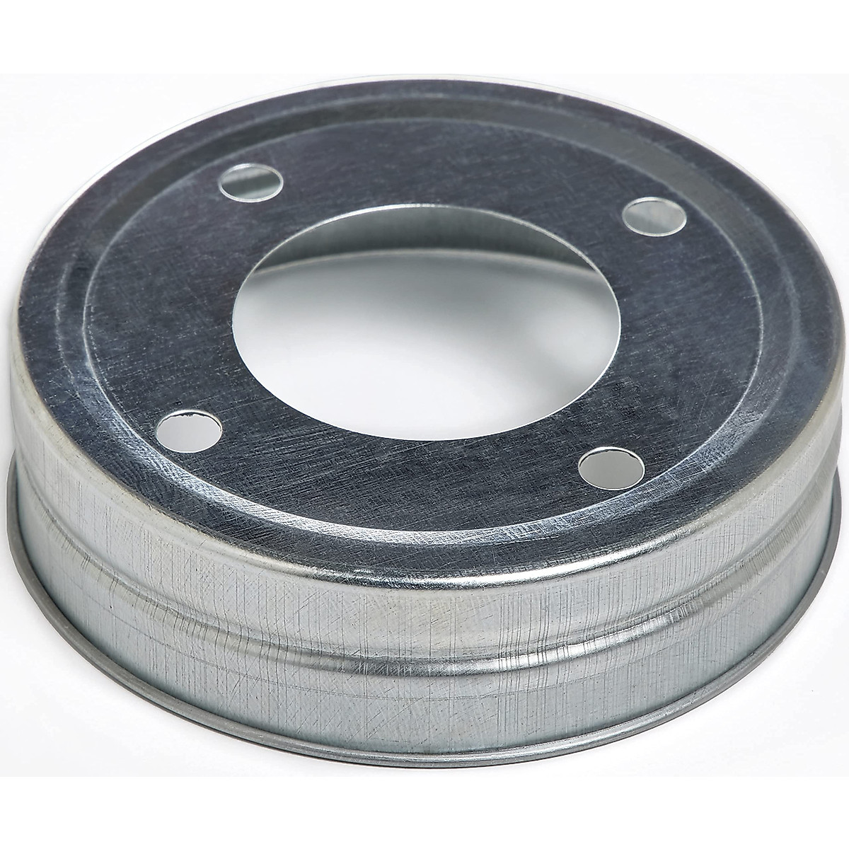 Wide Mouth Mason Jar Lids with Pre drilled Light Socket and Heat Relief Holes - 6pk DIY Jar Chandelier/Pendant/Vanity Lighting by Industrial Rewind