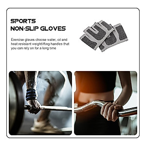 Healifty 2Pcs Yoga Gloves Barehand Gloves Non- Slip Fitness Gloves Exercise Gloves Minimalist Half Gloves Exercise Fitness Accessories (Black)