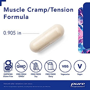 Pure Encapsulations Muscle Cramp/Tension Formula | Hypoallergenic Supplement to Reduce Occasional Muscle Cramps/Tension and Promote Relaxation | 60 Capsules