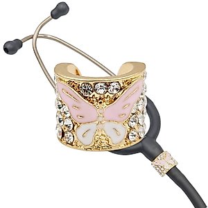 Charmscope Stethoscope Charms Jewelry - Butterfly,Gold