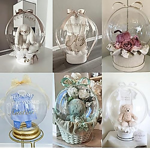 Large Clear Balloons for Stuffing, 10pack Big Pre Stretched Extra Wide Mouth BoBo Balloons, Giant Wrap Gifts Transparent Balloons for Mother's Day/Baby Shower/Kids Birthday Decoration