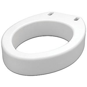 NOVA Medical Products Toilet Seat Riser, Raised Toilet Seat, White, 1 Count