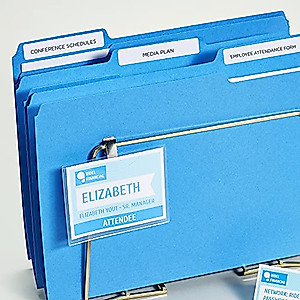 Avery File Folder Labels with TrueBlock Technology, Permanent Adhesive, 2/3" x 3-7/16", Laser/Inkjet, 2-Pack, 300 Labels Total (28593)