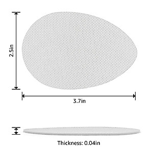 Dr. Shoesert Non-Slip Shoes Pads Adhesive Shoe Sole Protectors, High Heels Anti-Slip Shoe Grips (White - 3 Pairs)