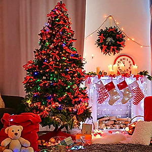 CREPRO 2 Pack Christmas String Lights, 16 FT 50 LED Battery Operated String Lights Waterproof Mini Christmas Lights Outdoor and Indoor for Xmas Tree Garden Yard Home Wedding Party Patio