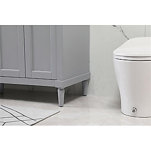 Elegant Decor Indoor Modern Under Sink Bathroom Fixtures Storage Organizer Cabinet 60 inch Double Bathroom Vanity - Grey