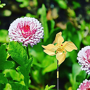 Cabilock 3pcs Bird Blinder Repellent PinWheels Garden Outdoor Wind Spinners Windmills Sparkly Holographic Pin Wheel Spinners Outdoor Decoration for Yard Lawn Patio