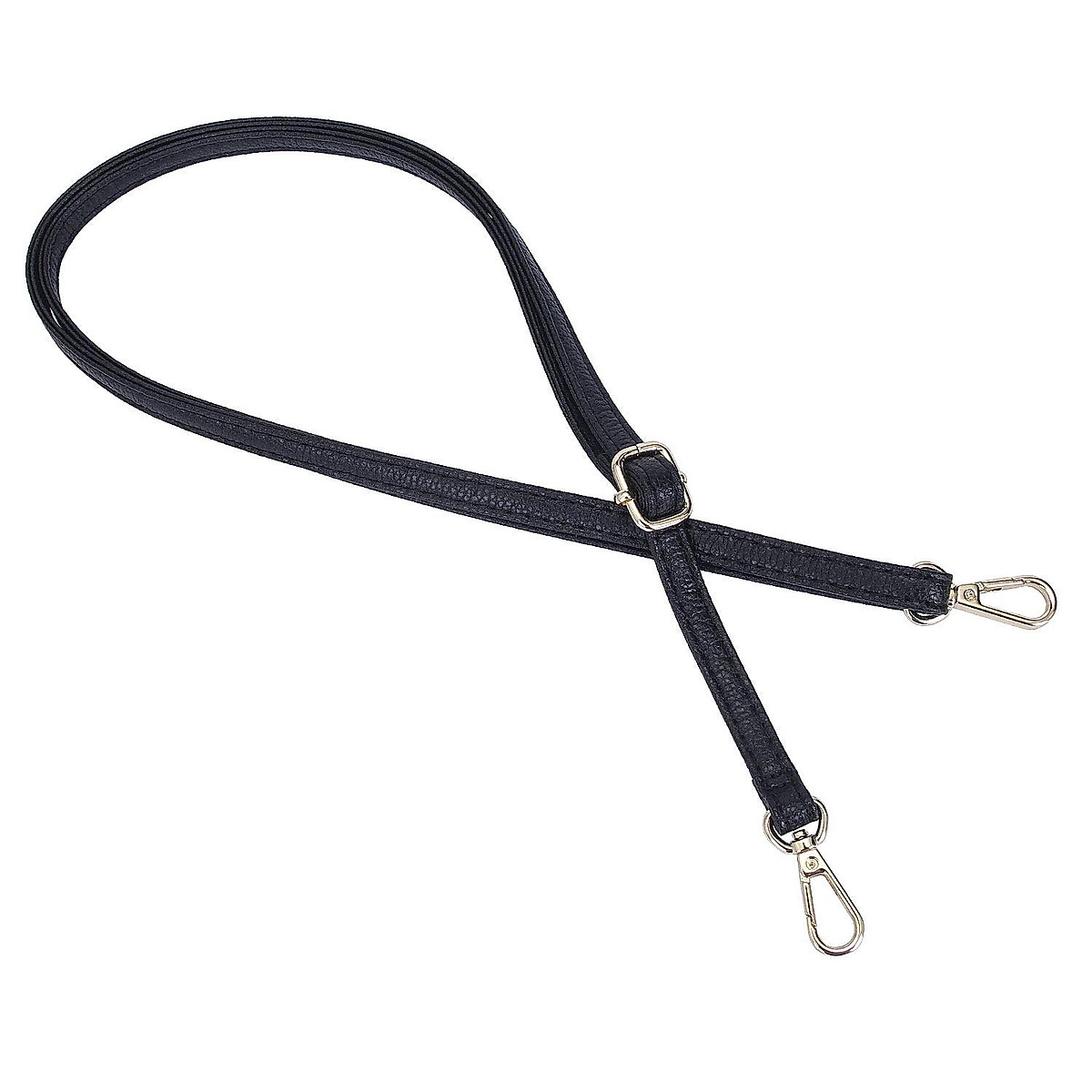 VanEnjoy Purse Strap Replacement with Tassel,Lichee Pattern Microfiber Leather for Crossbody Bag or Handbag,34-60" L*0.5" W,Gold Metal