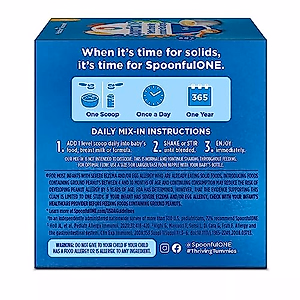 SpoonfulONE Food Allergen Introduction Mix-Ins | Smart Feeding for an Infant or Baby 4+ Months | Certified Organic (20 Packets)