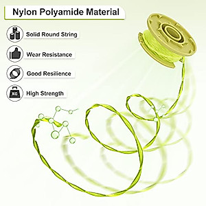 GreatBuddy 3-Pack Weed Wacker String Replacement Compatible with Ryobi 18v, 24v, and 40v Cordless Trimmers Refill，Parts#AC80RL3