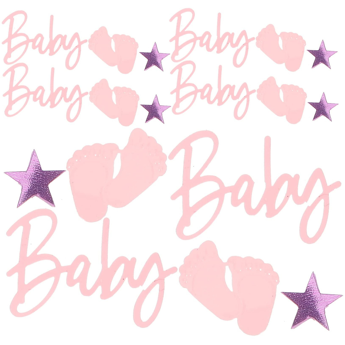 2pcs 1 Baby Shower Birthday Party Prop Table Scatter Confetti Party Favors Birthday Party Layout Supply Baby Confetti Birthday Confetti Shower Party Supplies Genders Reveal Ideas