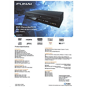 Funai Combination VCR and DVD Recorder (ZV427FX4)