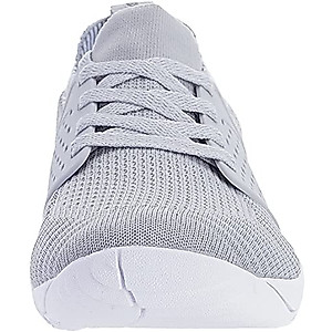 WHITIN Women's Low Zero Drop Shoes Minimalist Barefoot Trail Running Camping Size 7.5-8 Female Wide Toe Box Lightweight Cross Tennis Sneaker Grey 38