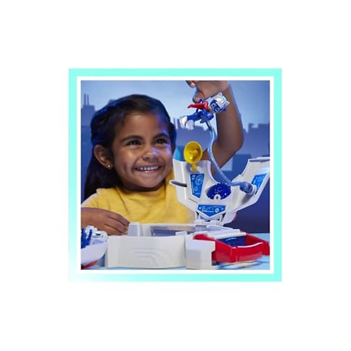 PJ Masks Power Heroes PJ Power Q Playset, Headquarters Set with Car and Figure, Superhero Toys for 3 Year Old Boys and Girls and Up