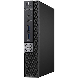 Microsoft Authorized Refurbisher- Dell Optiplex 3040 Micro Form Factor PC Intel i3-6100T 3.2GHz. 8GB DDR3 RAM,256 SSD, WiFi, with Dual Dell 24 P2419HLCD Windows 10 Pro (Renewed)