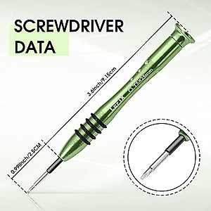 LeFix 12PCS M2x3 Torx T5 Screws + 1 Screwdriver Compatible with Dell XPS 13 9300 9305 9343 9350 9360 |XPS 15 9550 9560 9570|Precision M5510 5520 5530 5540,for Razer Blade,HP Envy 13|(Silver)