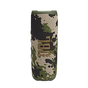 JBL FLIP 6 Waterproof Portable Speaker Bundle with gSport Carbon Fiber Case (Green Camo)